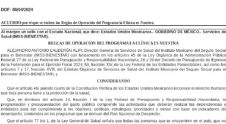 Oficial Emiten Reglas De La Clínica Es Nuestra De Imss Bienestar
